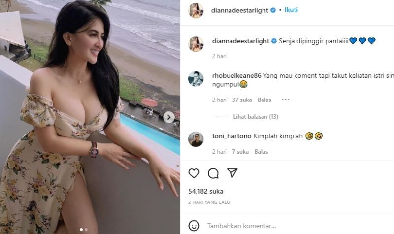 Unggah Foto Hot, Dianna Dee Starlight Bikin Netizen Panas Dingin