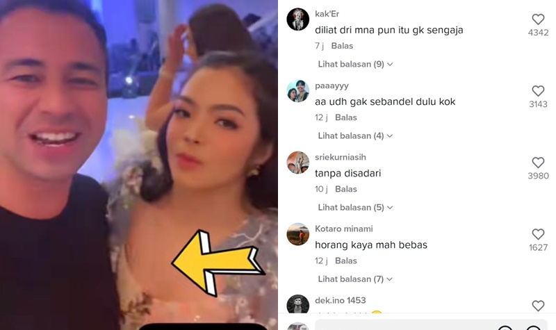 Heboh Video Raffi Ahmad Menyenggol Payudara Niena, Netizen: Gak Sengaja