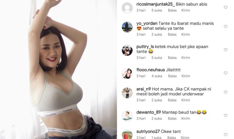 Tante Ernie Pamer Ketiak Mulus, Netizen Jadi Pengen Nyium dan Jilat