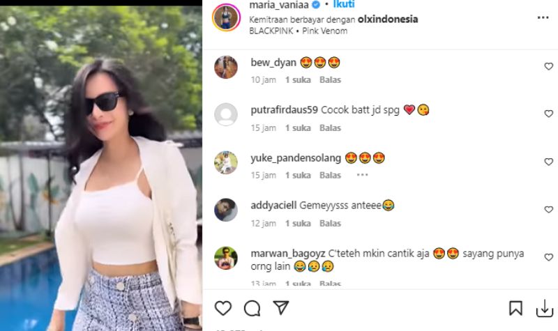 Terlalu Cantik dan Menggoda, Maria Vania Disebut Cocok Jadi SPG