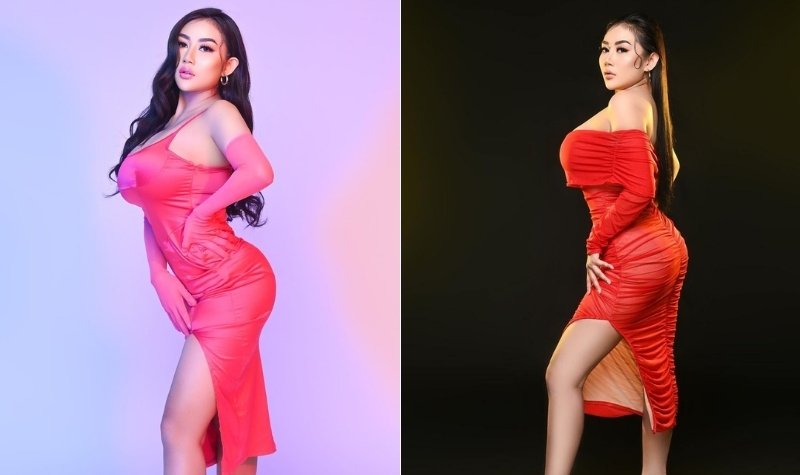 Pakai Gaun Merah Pamela Safitri Makin Menggoda, Netizen: Pemersatu Bangsa