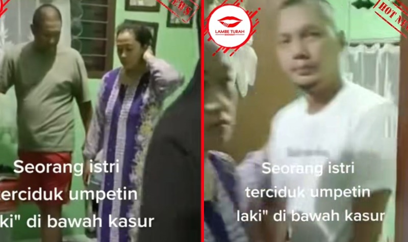 Viral, Istri Terciduk Umpetin Selingkuhan di Bawah Tempat Tidur