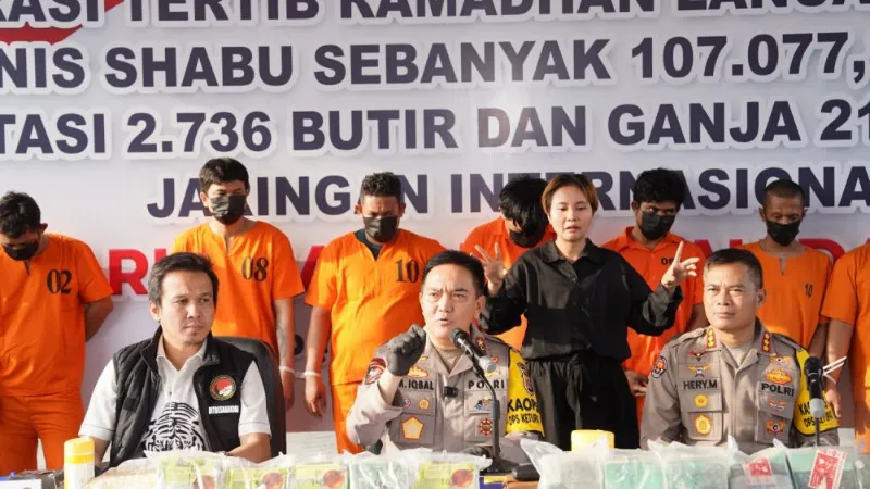 Polda Riau Gagalkan Peredaran 107 Kg Sabu, Jaringan Internasional Dibongkar!